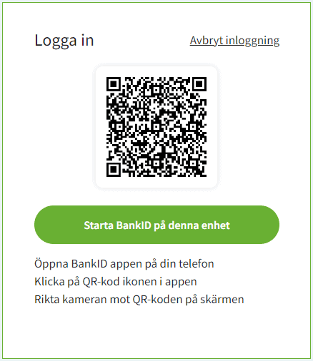 Logga in med Bank-ID - Vericate